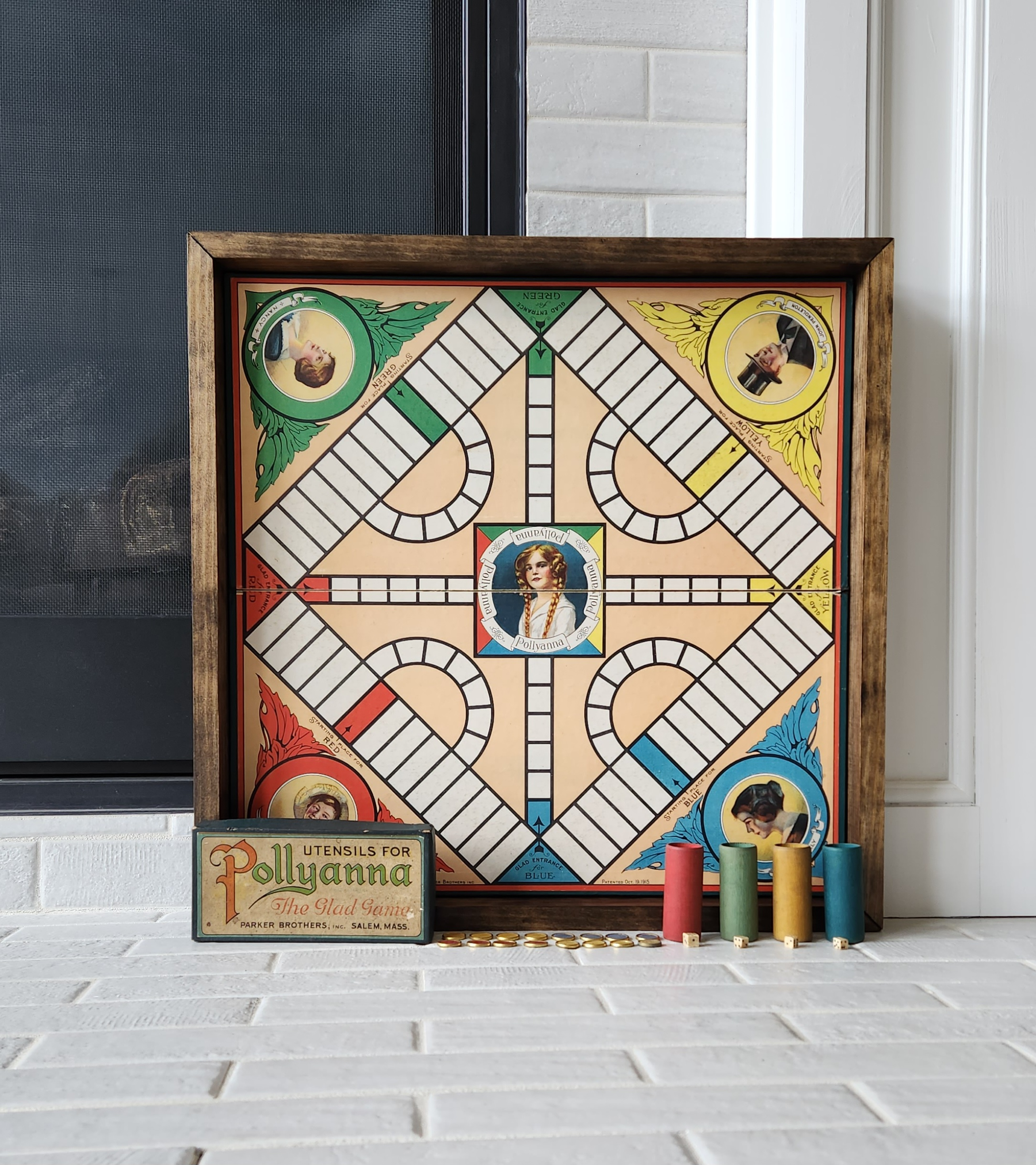 Unique Framed Board Games – Vintage Red Creations
