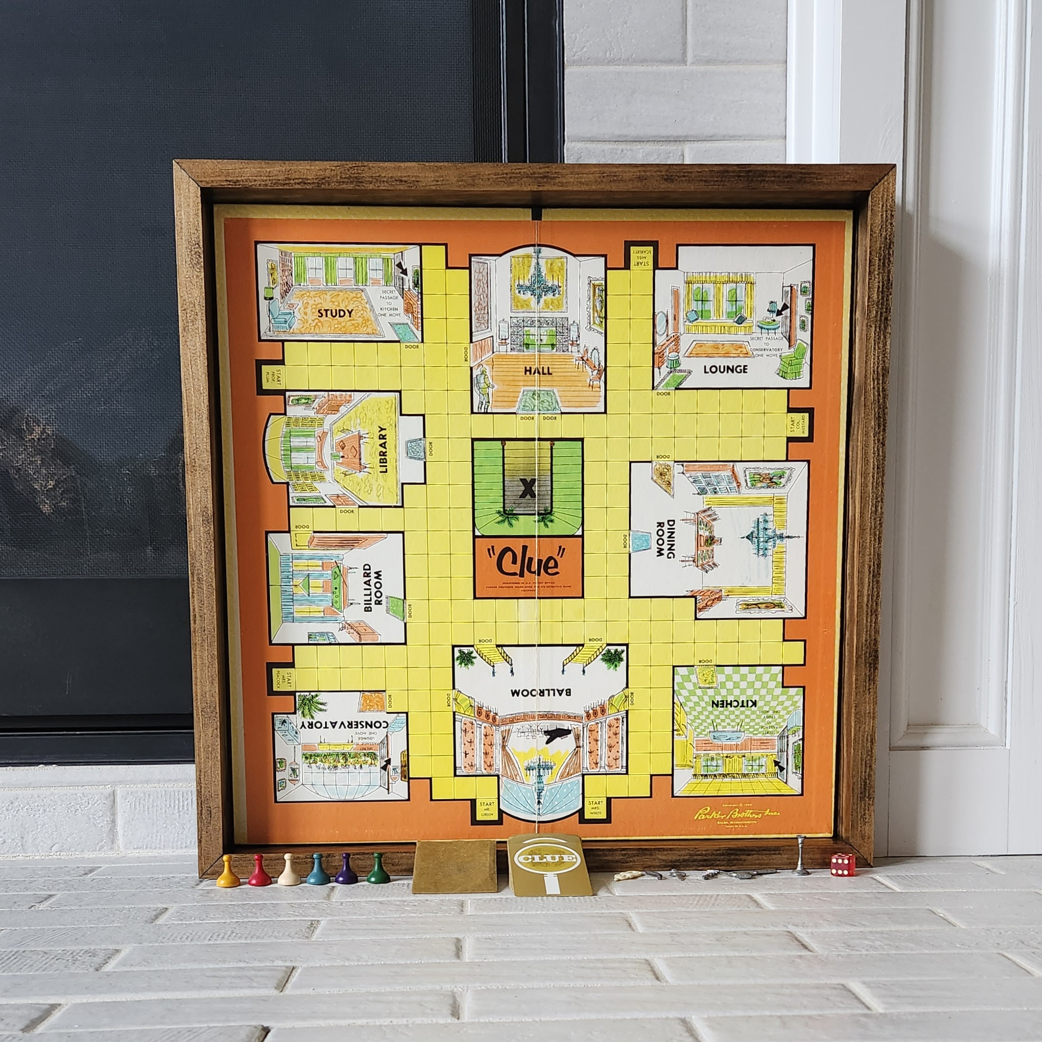 Classic Framed Board Games – Vintage Red Creations